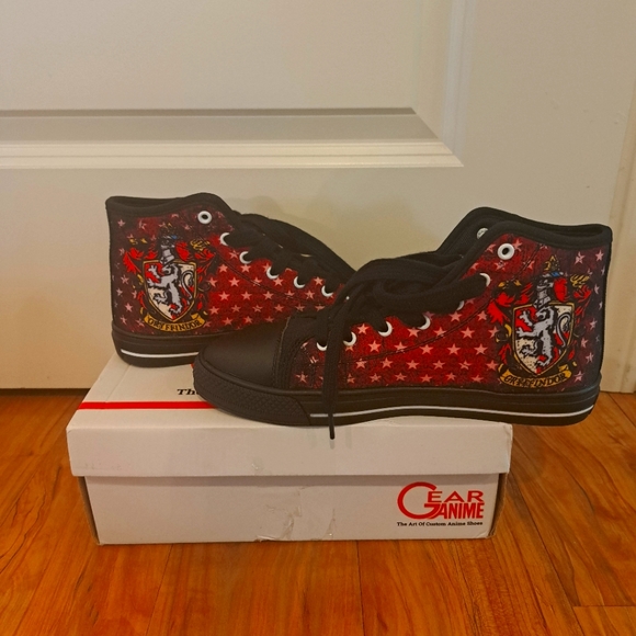 Converse | Shoes | Customized Gryffindor High Top Harry Potter Shoes ...